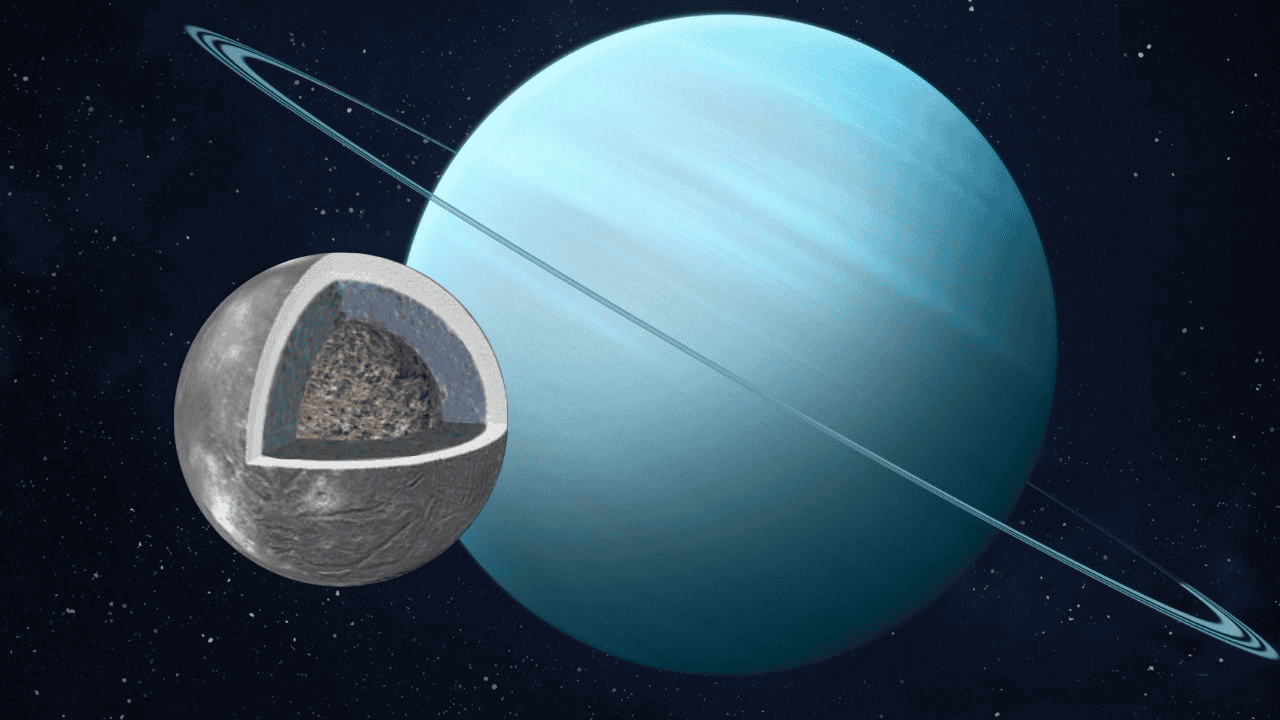Lua congelada de Urano pode ter abrigado um vasto oceano - Olhar Digital