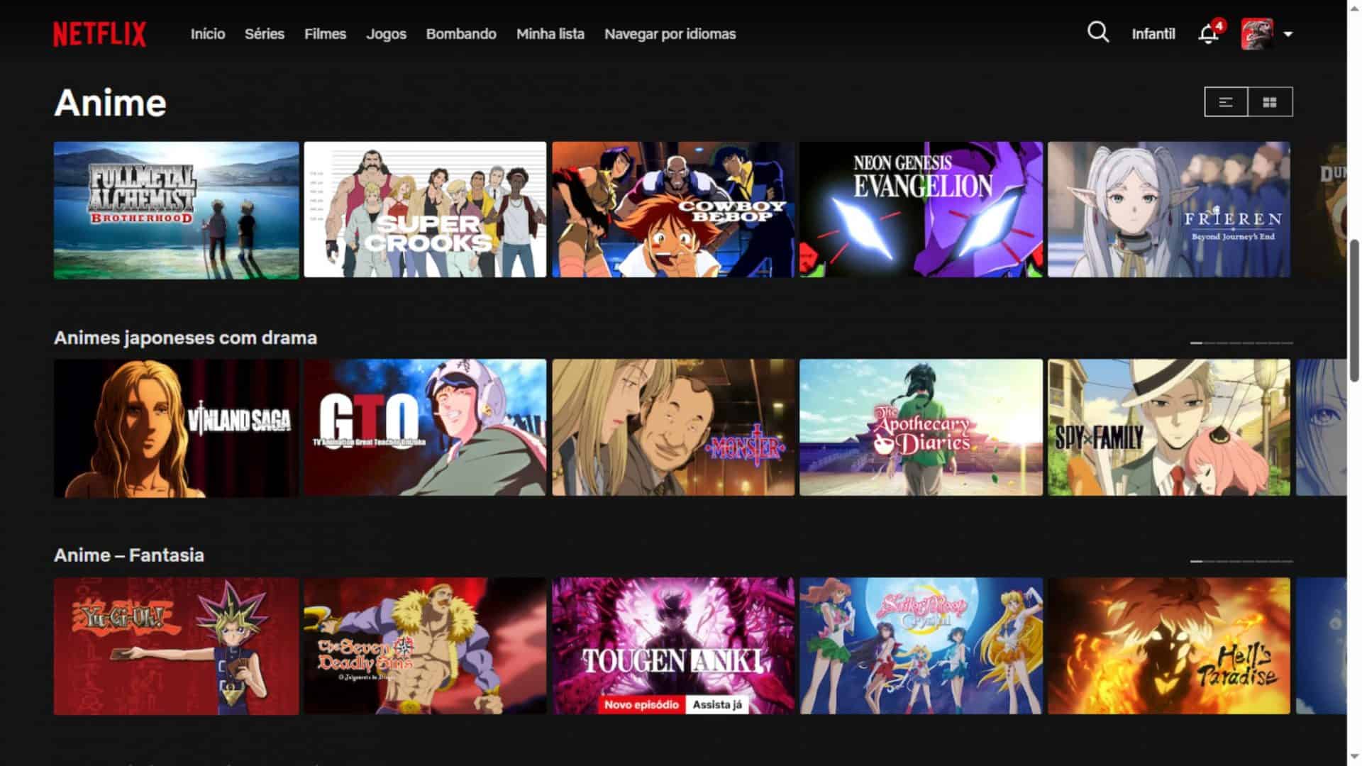 Código de anime na Netflix: descubra como acessar categorias escondidas