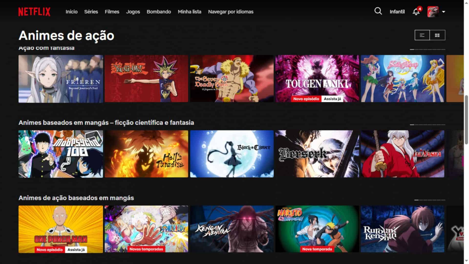 Código de anime na Netflix: descubra como acessar categorias escondidas