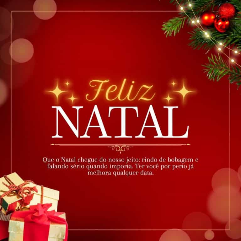 Feliz Natal: cartões e frases para enviar no WhatsApp