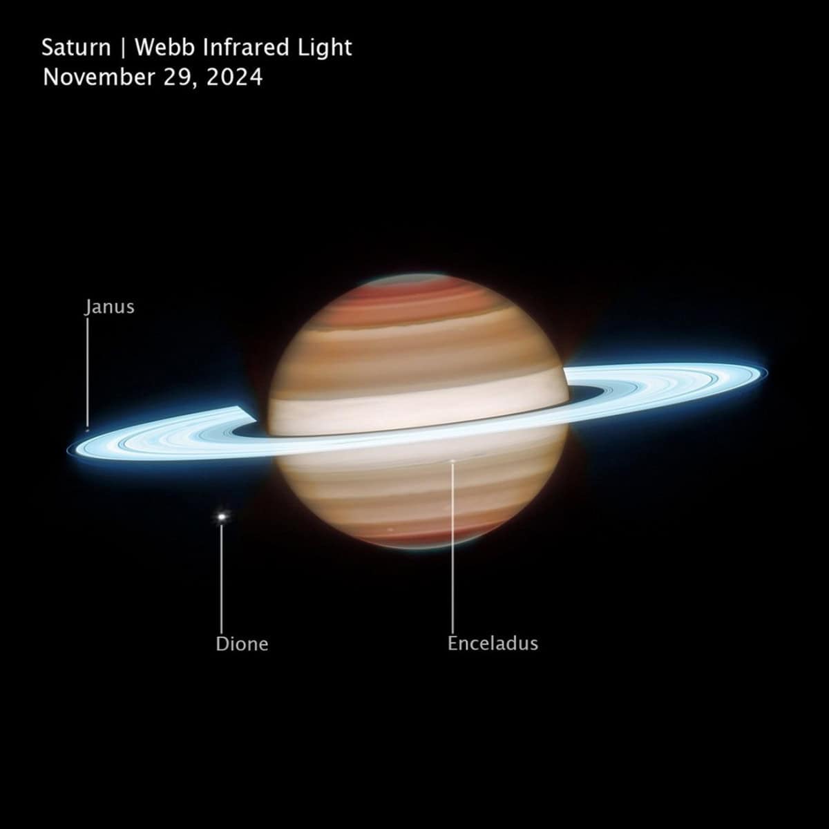 Detalhes nunca vistos de Saturno se revelam em imagens da NASA