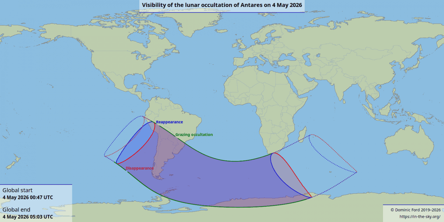Parte do Brasil pode ver “eclipse” de Antares no domingo (3) - Olhar ...